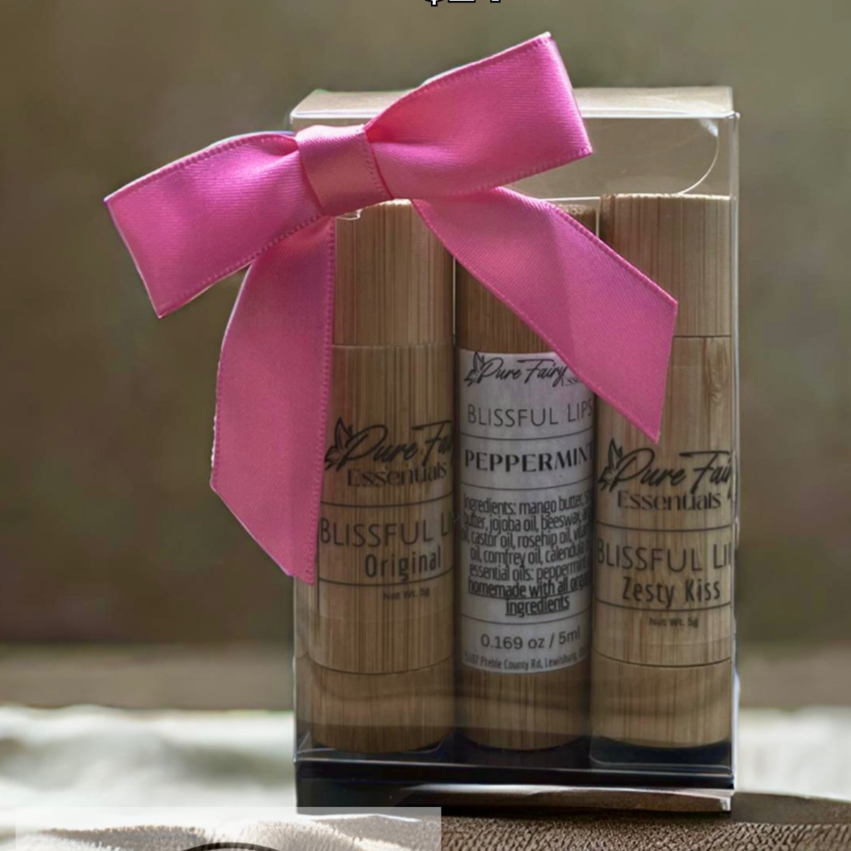 Bliss Lips Chapstick Gift Set | PURE FAIRY ESSENTIALS